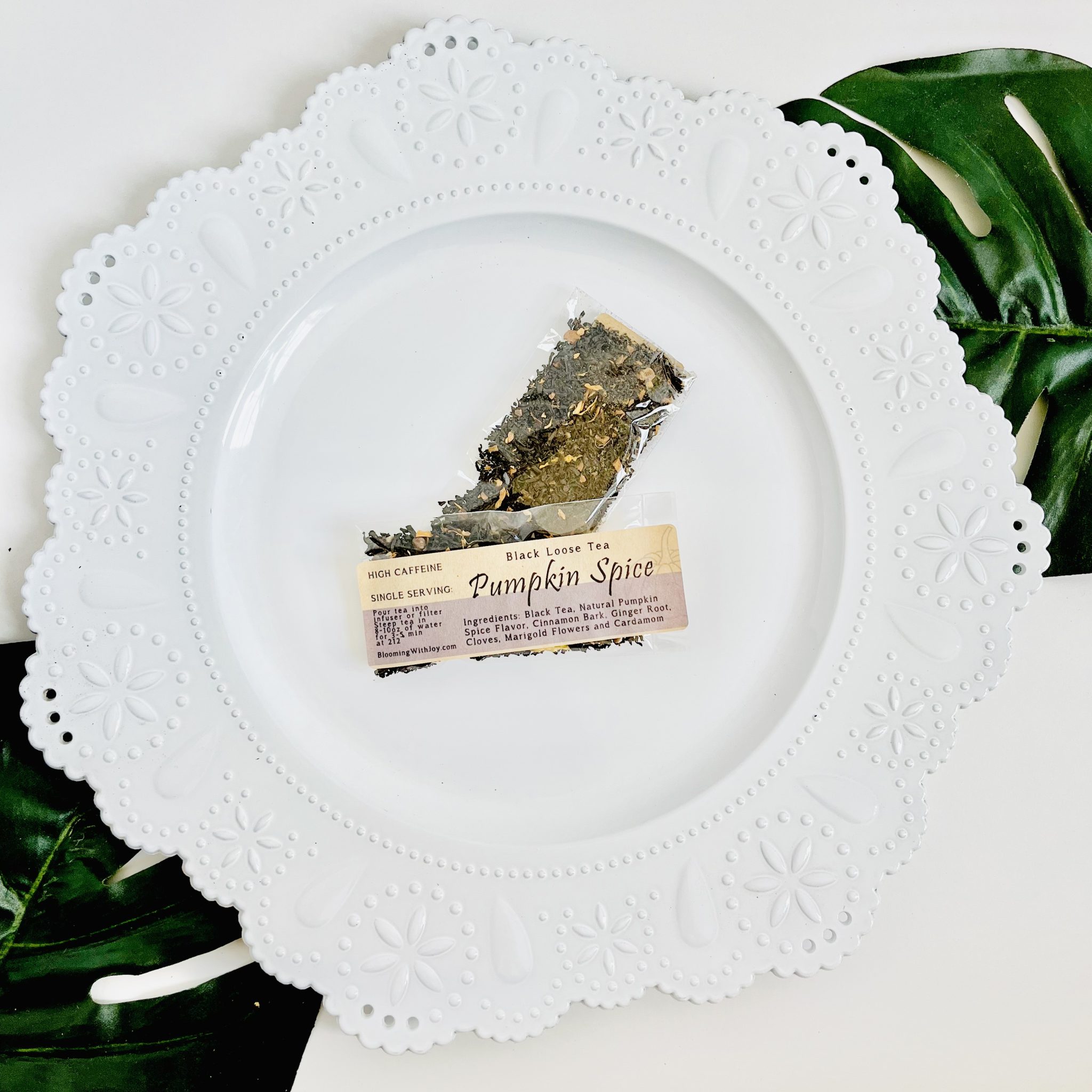 Pumpkin Spice Tea - Cozy Autumn Blend Blooming With Joy